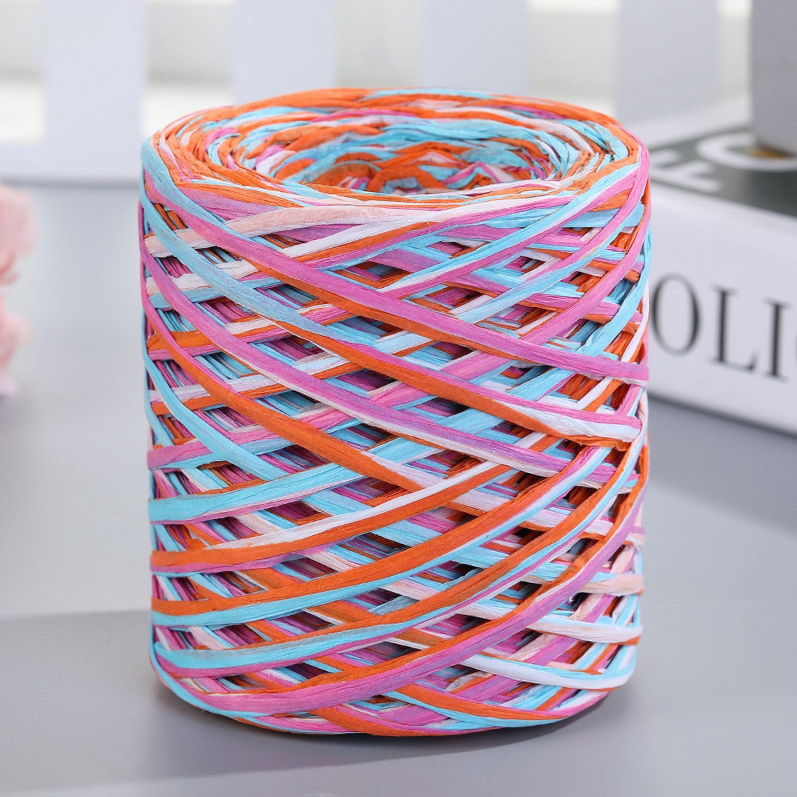 Raffia Yarn Paper Rope 200m Rafia for Knitting Hand-knitted DIY Baking ...