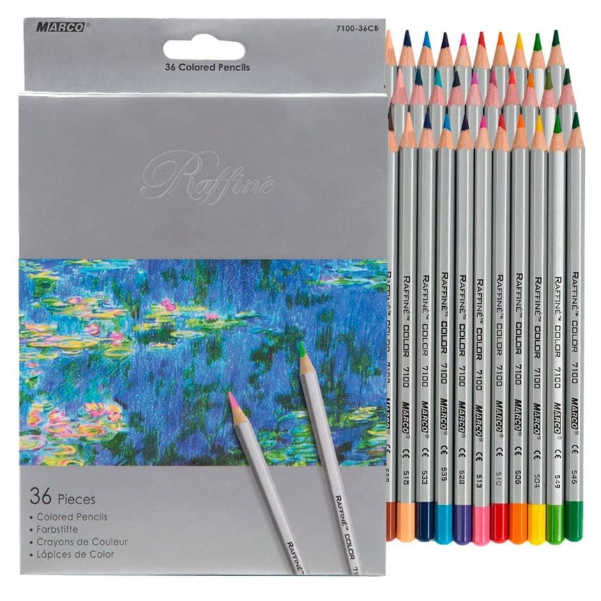 Raffine Color Pencil Set - Colored Pencils Extra Smooth and Break ...