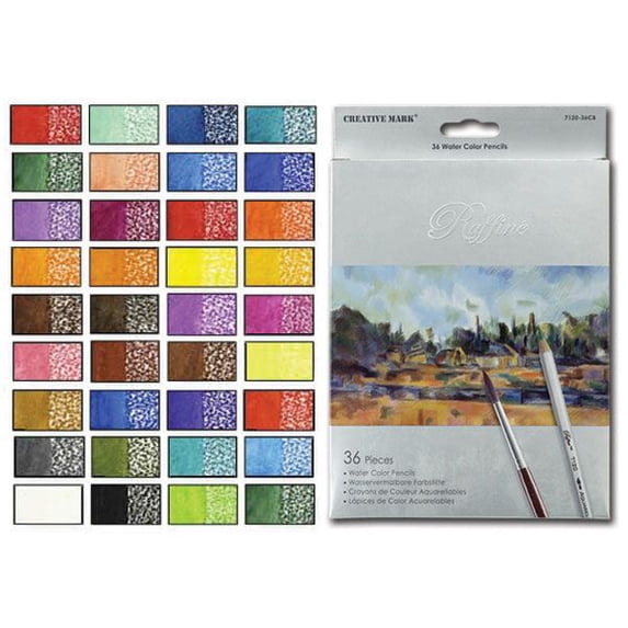Raffine Watercolor Color Pencil Set - Water Soluble Colored Pencils ...