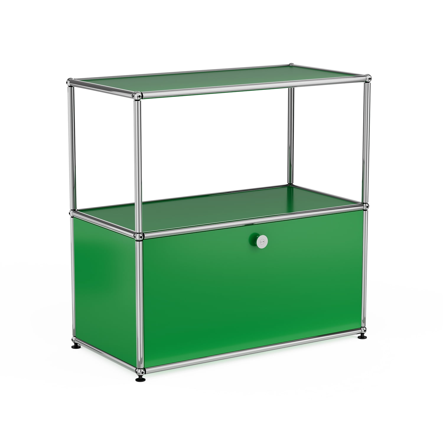 Raffle Pinker 2-Tier Metal Storage Cabinets with Door and Shelf ...