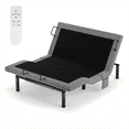 Raffle Pinker Adjustable Queen Bed Frame Electric Power Metal Bed Base ...