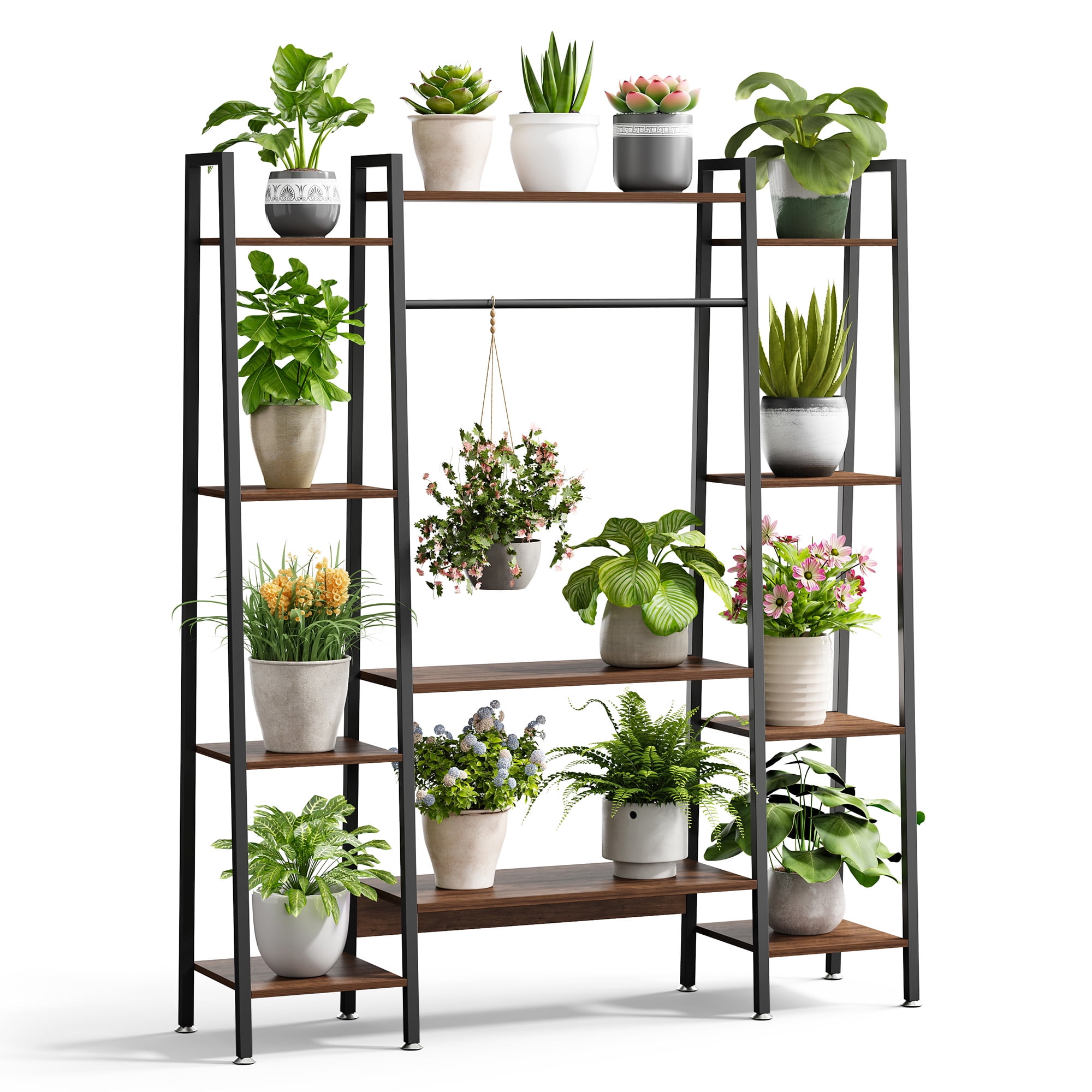 Raffle Pinker Plant Stand Indoor Outdoor, Tall Plant Shelves 11 Tiers ...