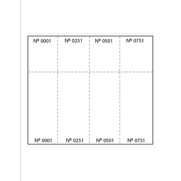 Raffle Ticket Sheets