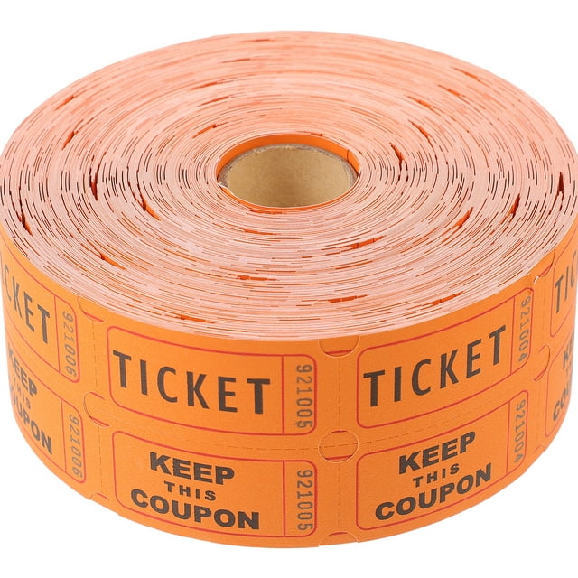 Raffle Ticket Tickets for Classroom Number Game Event Prizes - Walmart.com