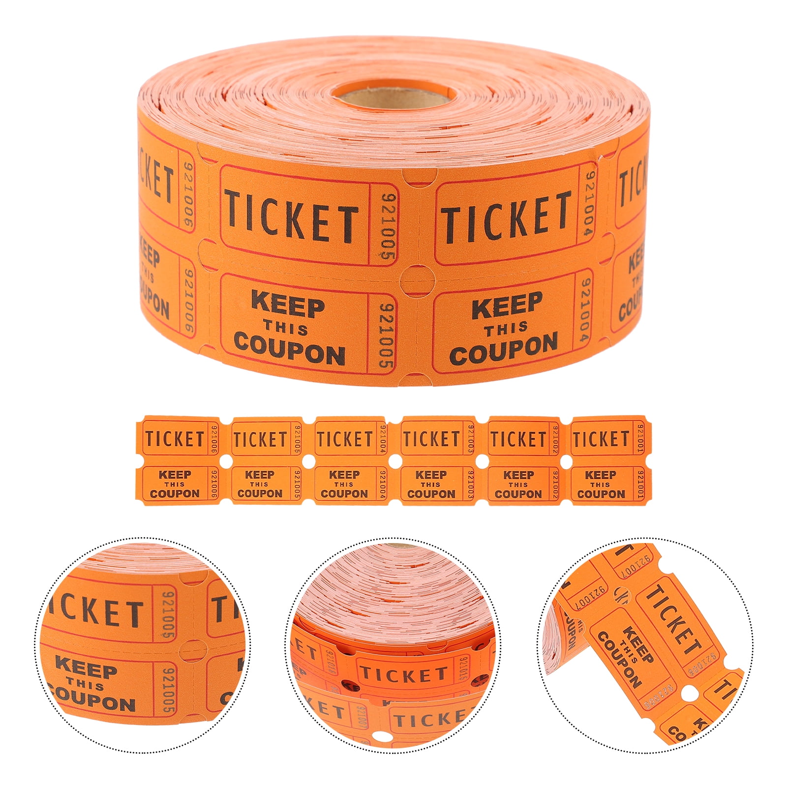 Raffle Tickets, 1 Roll of Raffle Tickets Universal Ticket Labels ...