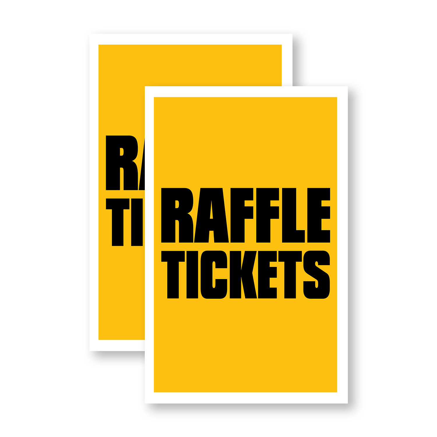 Raffle Tickets (2-Pack) 24 Inch x 36 Inch Vinyl Decals | Sign Insert ...