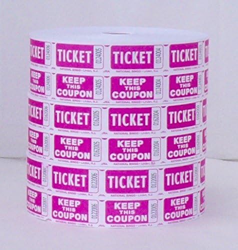 Raffle Tickets - (3 Rolls of 2000 Double Tickets) 6,000 Total 50/50 ...