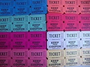 Raffle Tickets - 4 of 2000 Double Tickets. Total 8,000 50/50 Raffle ...