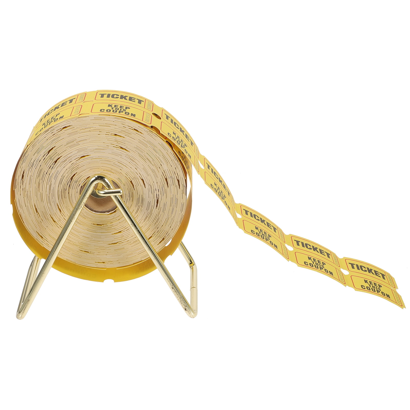 CIMAXIC Yellow Metal Paper Raffle Tickets Dispenser Storage for ...