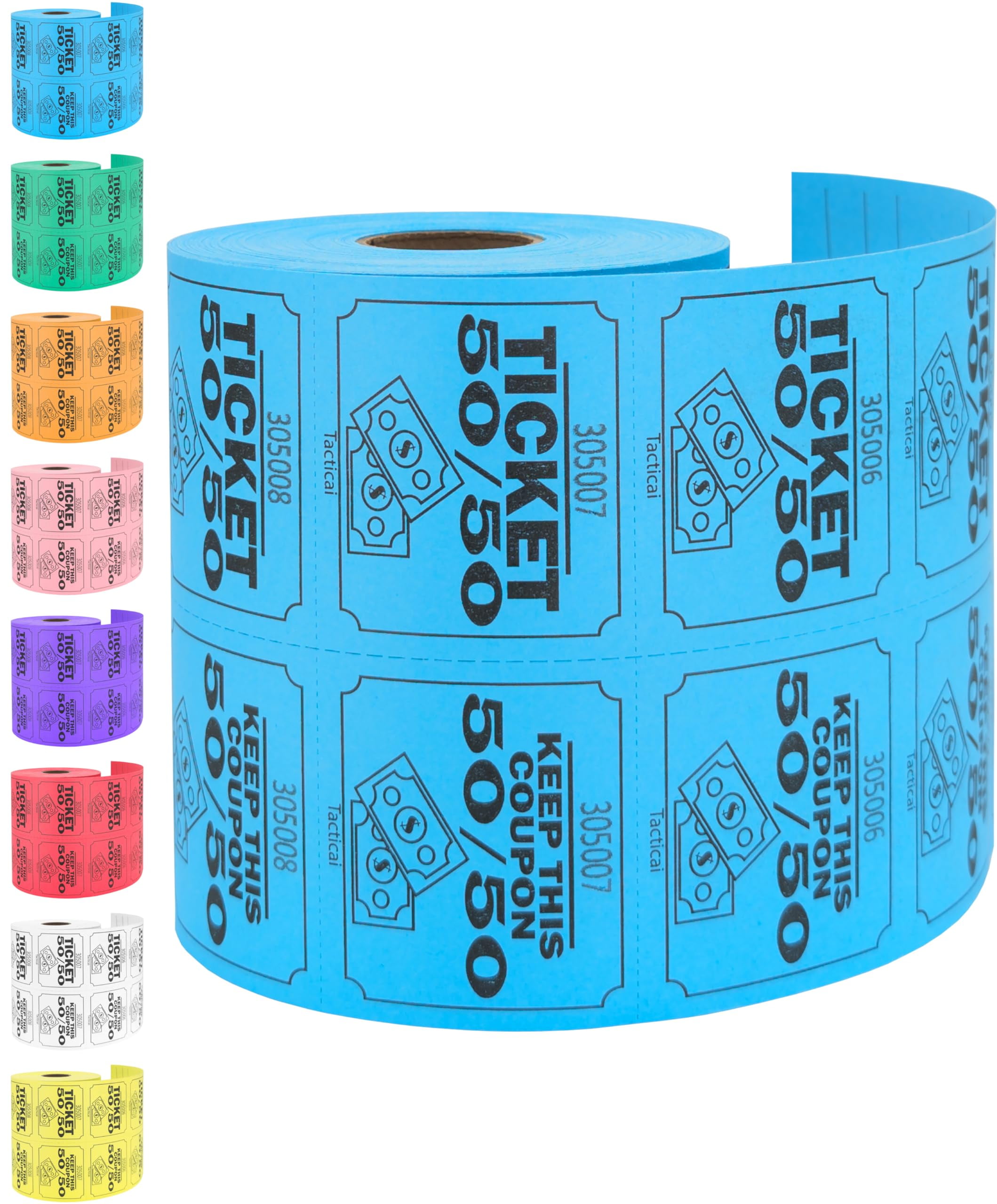 Raffle Tickets Double Roll 500 Pack, Fundraiser, Classroom Reward ...