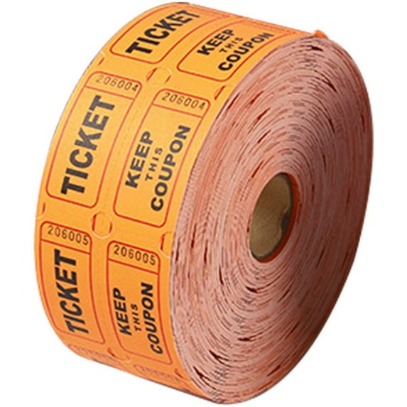 Raffle Tickets Double Rolls, 1000 Pcs/Poll Raffle Tickets, Tag Lottery ...