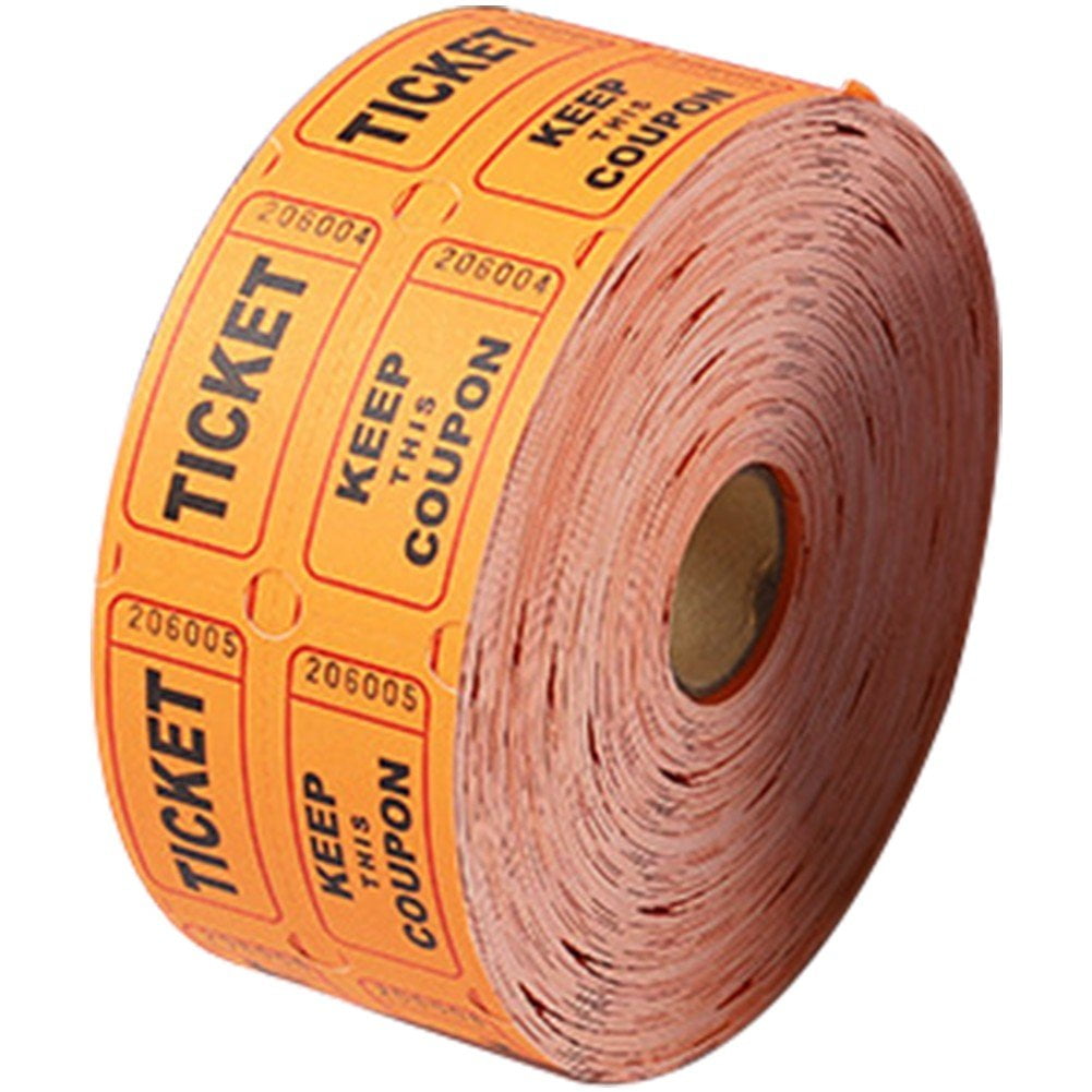Raffle Tickets Double Rolls, 1000 Pcs/Poll Raffle Tickets, Tag Lottery ...