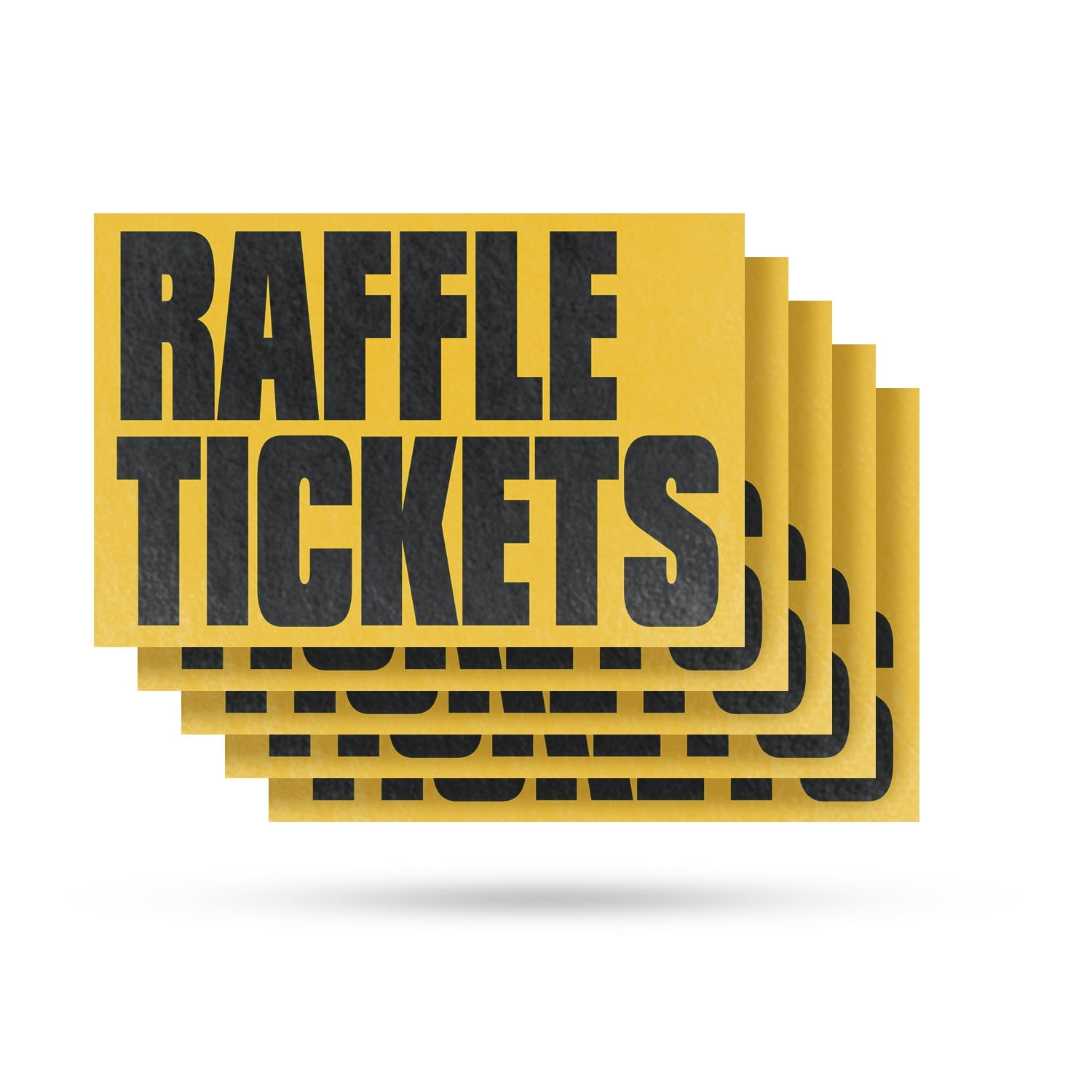 Raffle Tickets Vinyl Decal 5 Pack of 12 Inch x 16 Inch Weatherproof ...