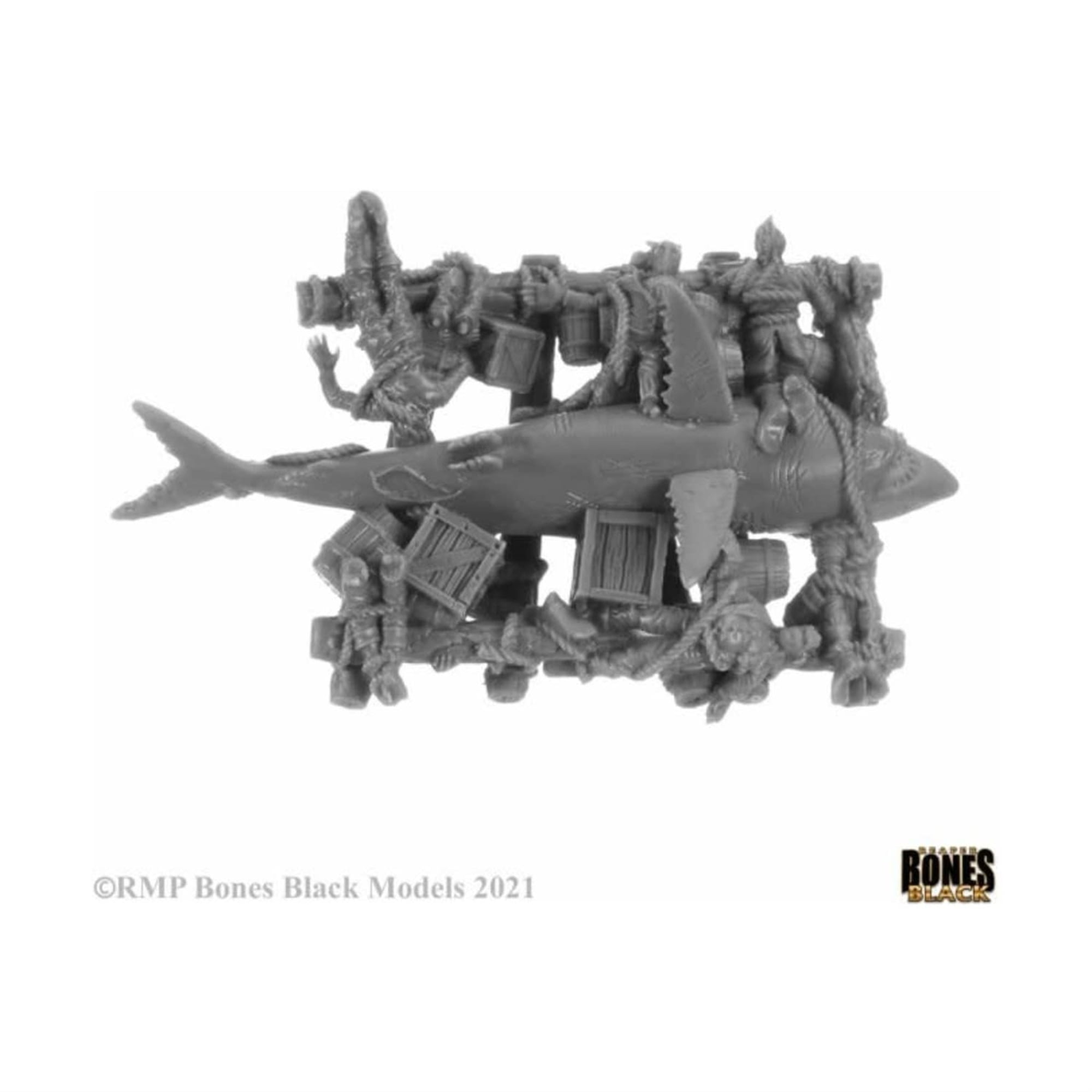 Raft of The Damned Miniature 25mm Heroic Scale Figure Bones Black ...