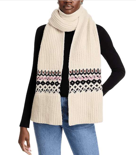 Rag & Bone Leigh Fair Isle Scarf - Walmart.com