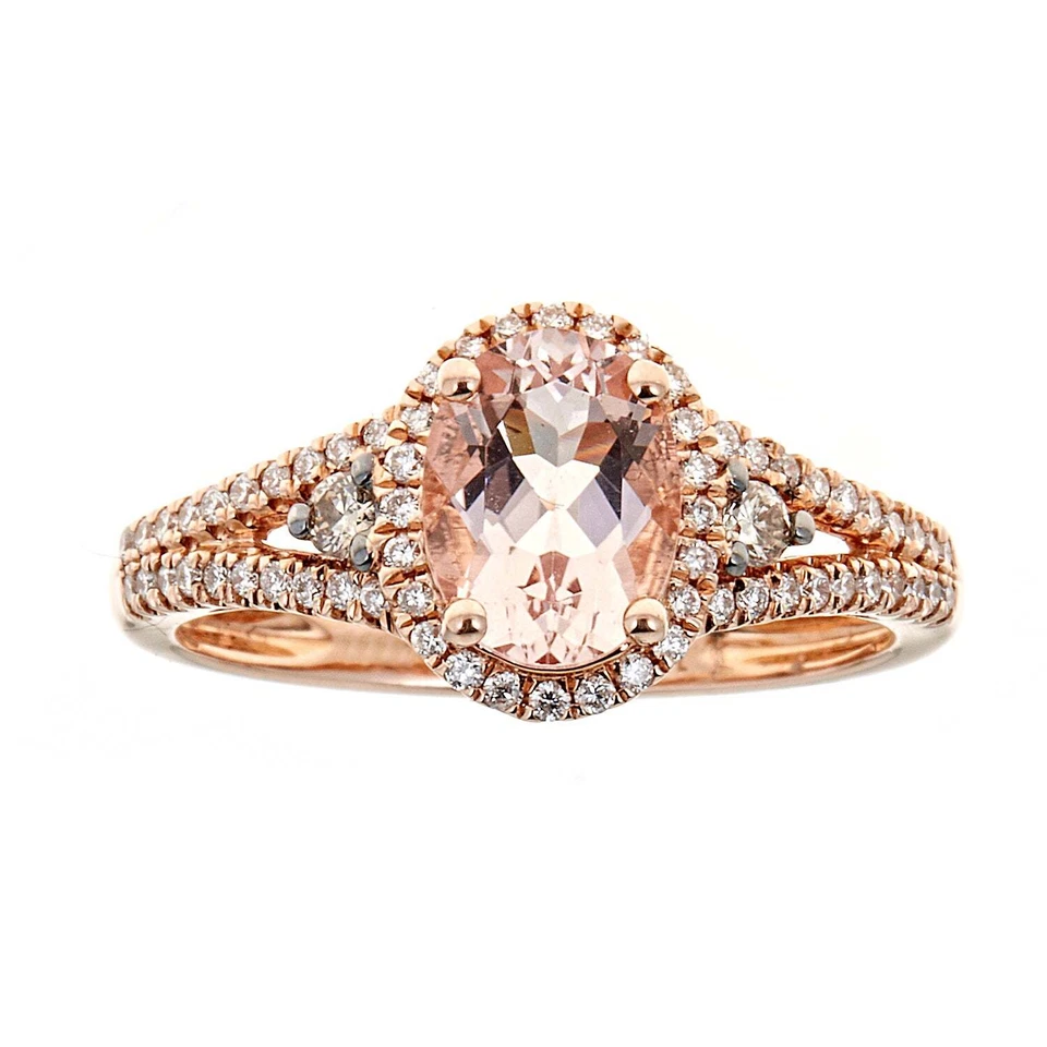 Rag Jewels 14K Rose Gold Plated 925 Sterling Silver 2.00 Ct Oval Cut ...