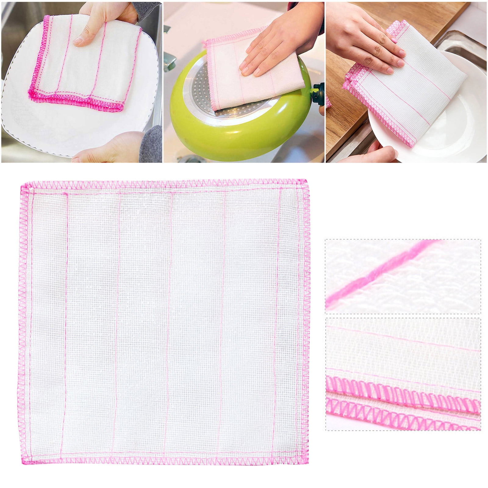 Rag Set Kitchen Rags for Cleaning Counters Mini Dish Towel Classic ...
