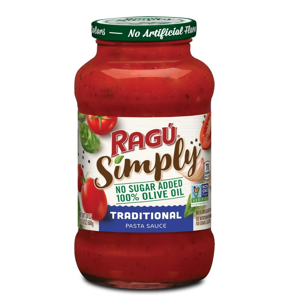 Ragu Ragú Simply™ Traditional Pasta Sauce 24 oz. (Pack of 18) - Walmart.com