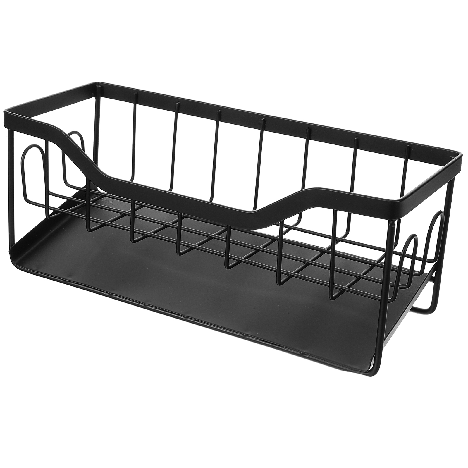 Rag Storage Rack for Kitchen Sink Box Soap Holder Draining Sponge ...