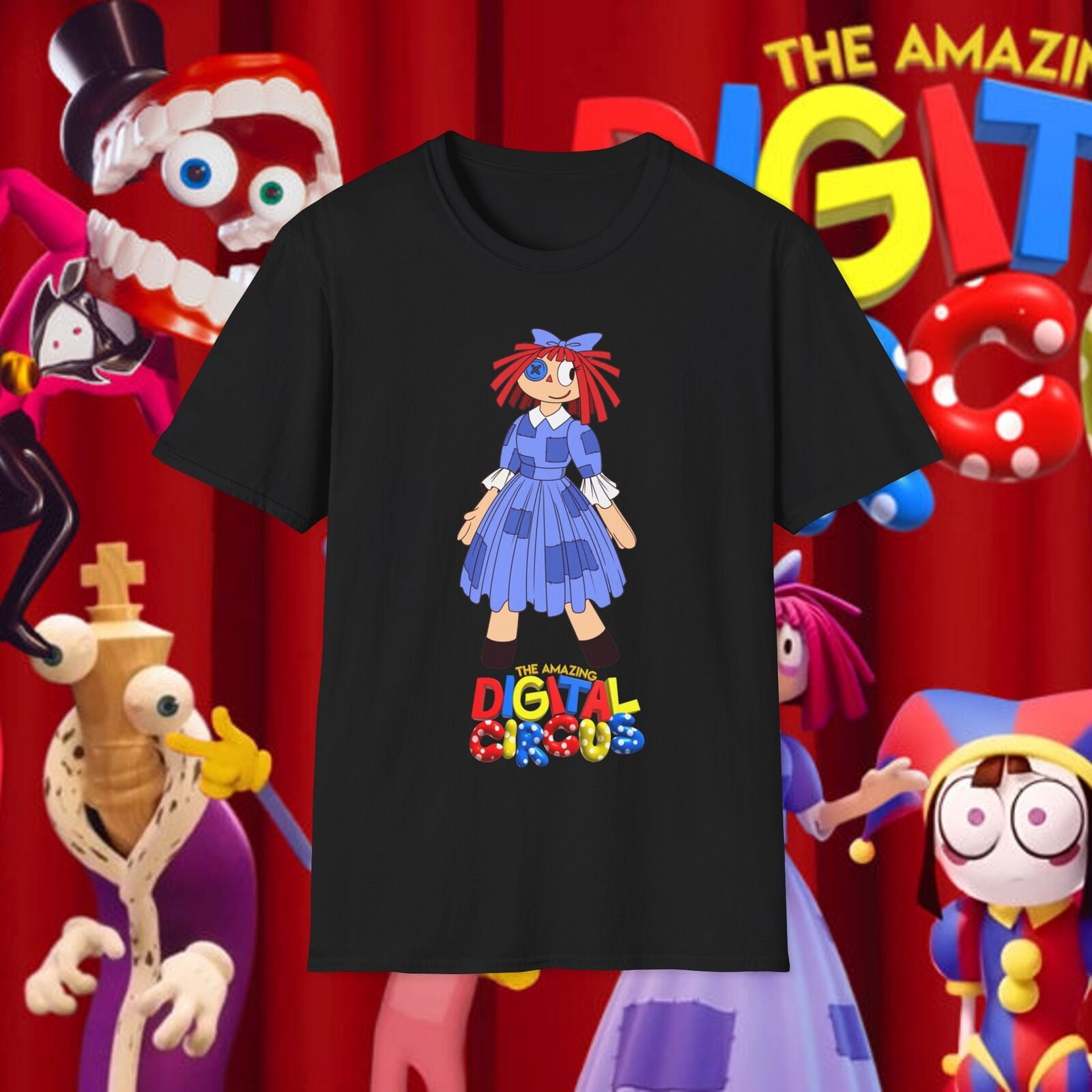 Ragatha The Amazing Digital Circus Pomni Unisex Softstyle T-Shirt ...