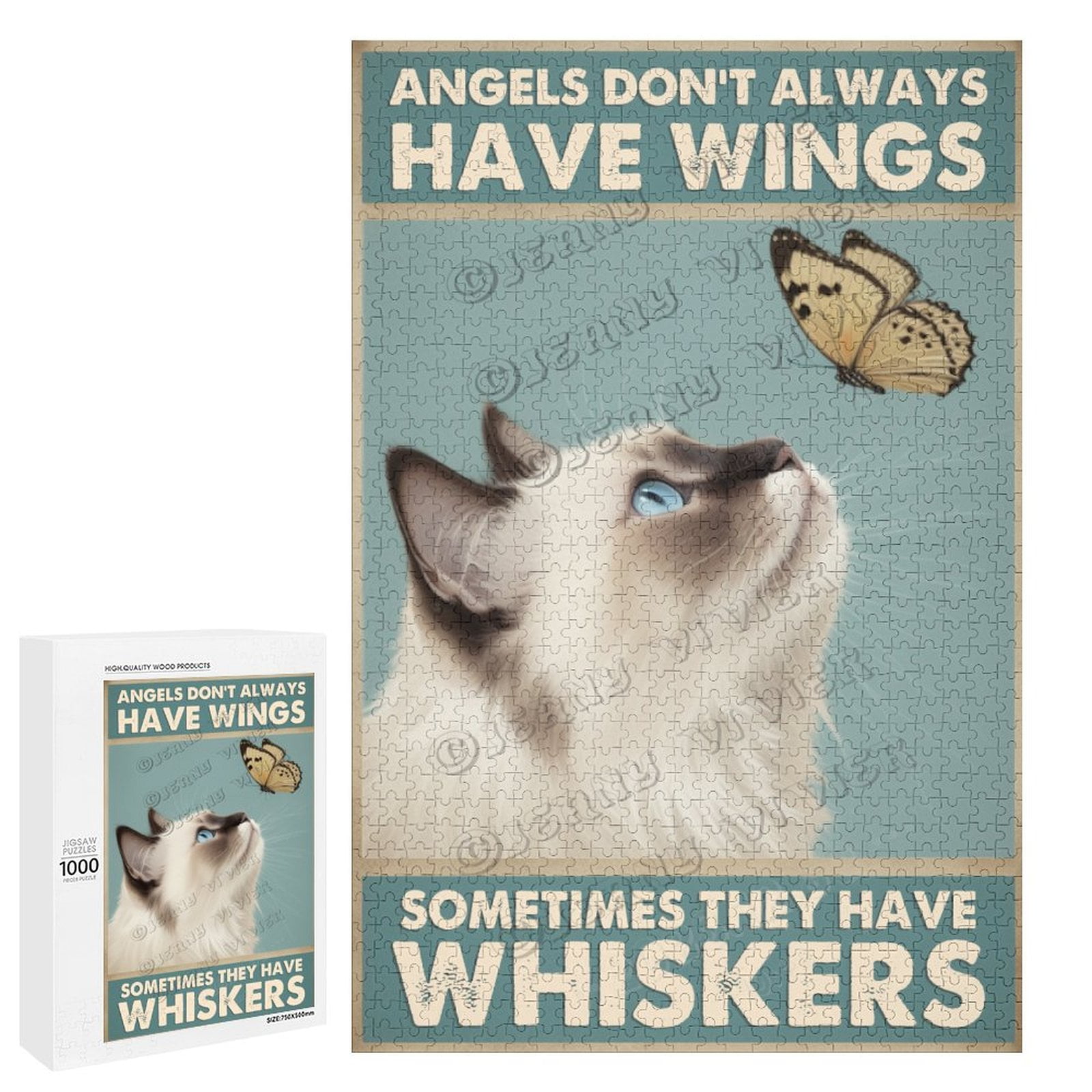 Ragdoll Cat 1000 Piece Puzzle for Adults Kittens Jigsaw Puzzles 1000 ...