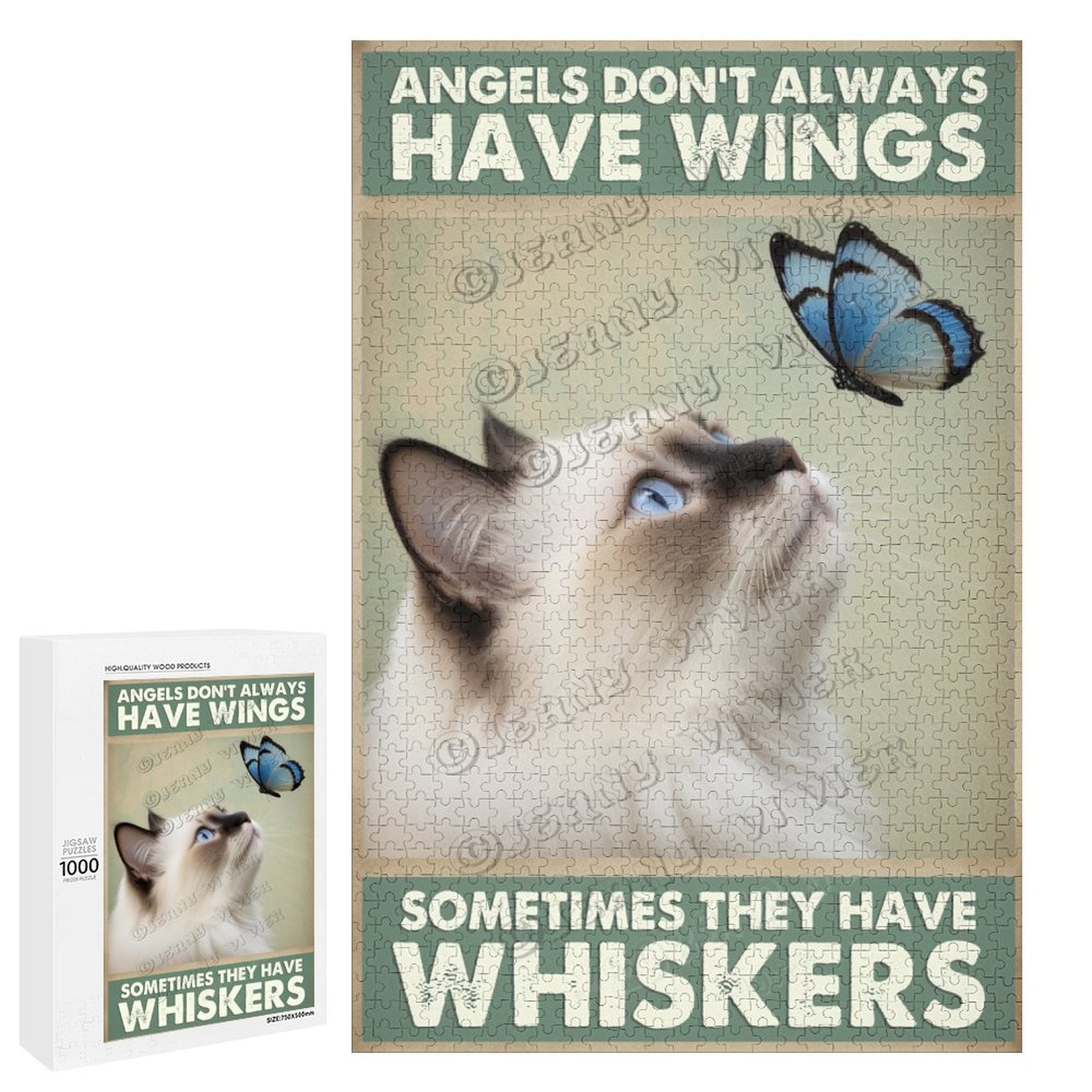 Ragdoll Cat Puzzles for Adults 1000 Pieces, Kitten Puzzle Cat With ...