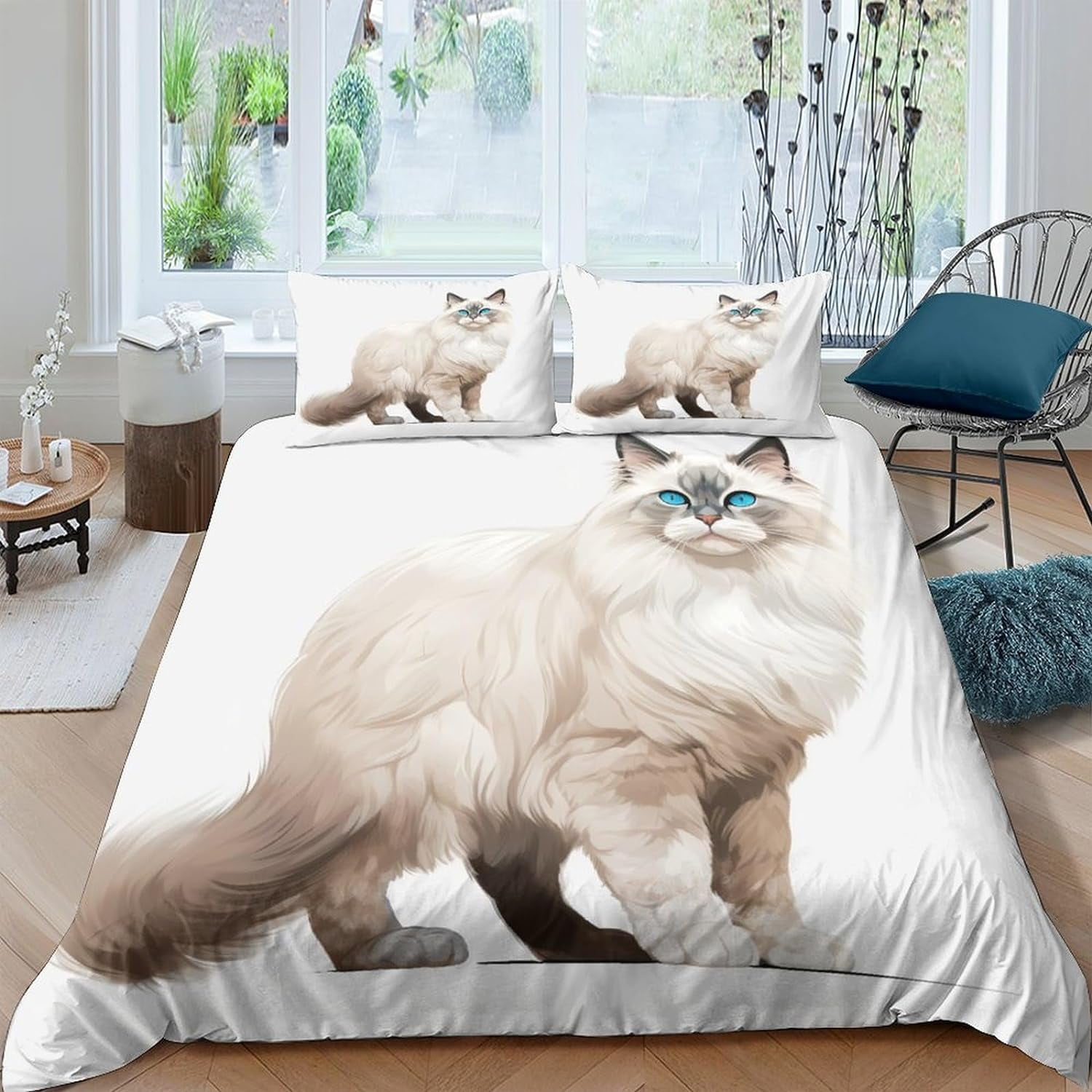Ragdoll Cat Quilt Cover Duvet Cover Comforter Covers for Boys Girls 3D ...