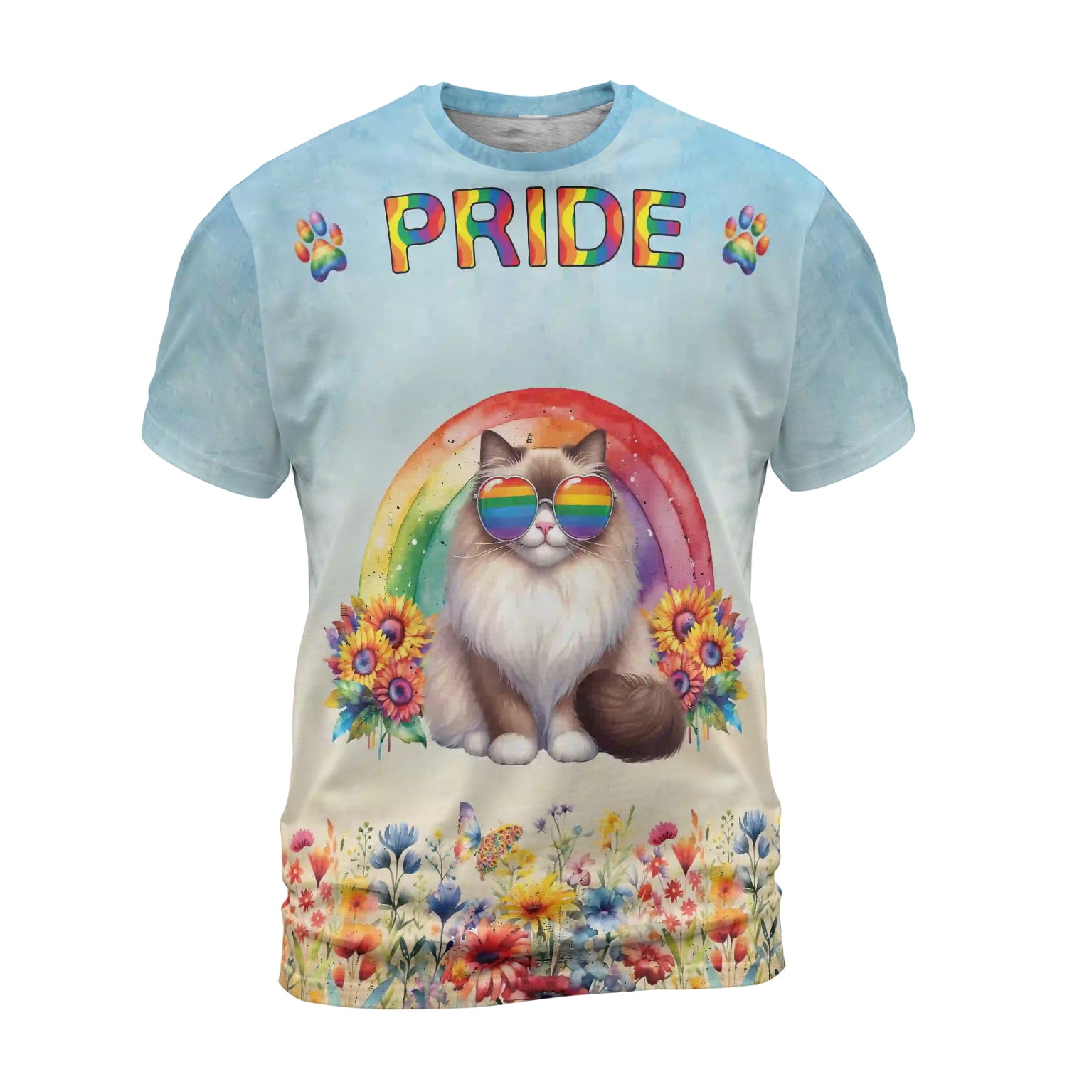 Ragdoll Celebrates Rainbow Pride Month LGBT LGBTQ+ All Over Print 3D ...