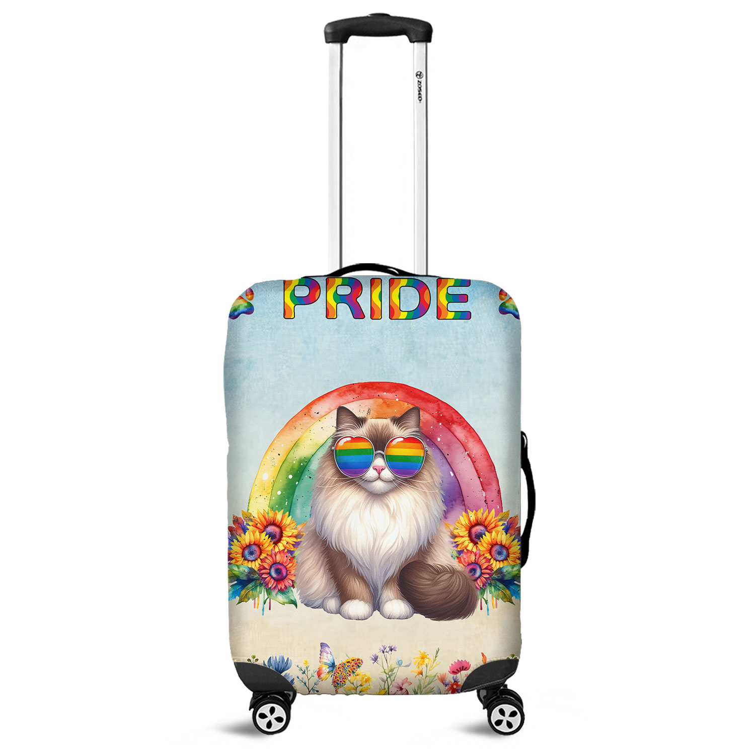 Ragdoll Celebrates Rainbow Pride Month LGBT LGBTQ+ Travel Luggage Cover ...