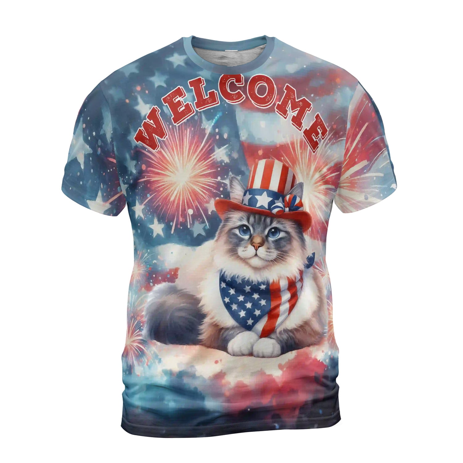 Ragdoll Patriotic Welcome for 4Th of July Independence Day All Over ...