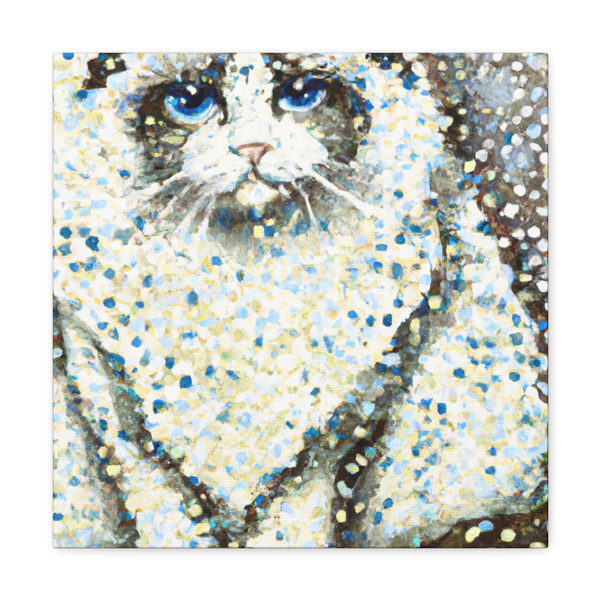 Ragdoll Pointillism Joy - Canvas - Walmart.com