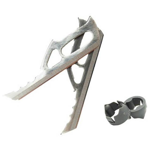 Rage 2-Blade Expandable Broadhead Hypodermic TRYPAN Replacement Blades ...