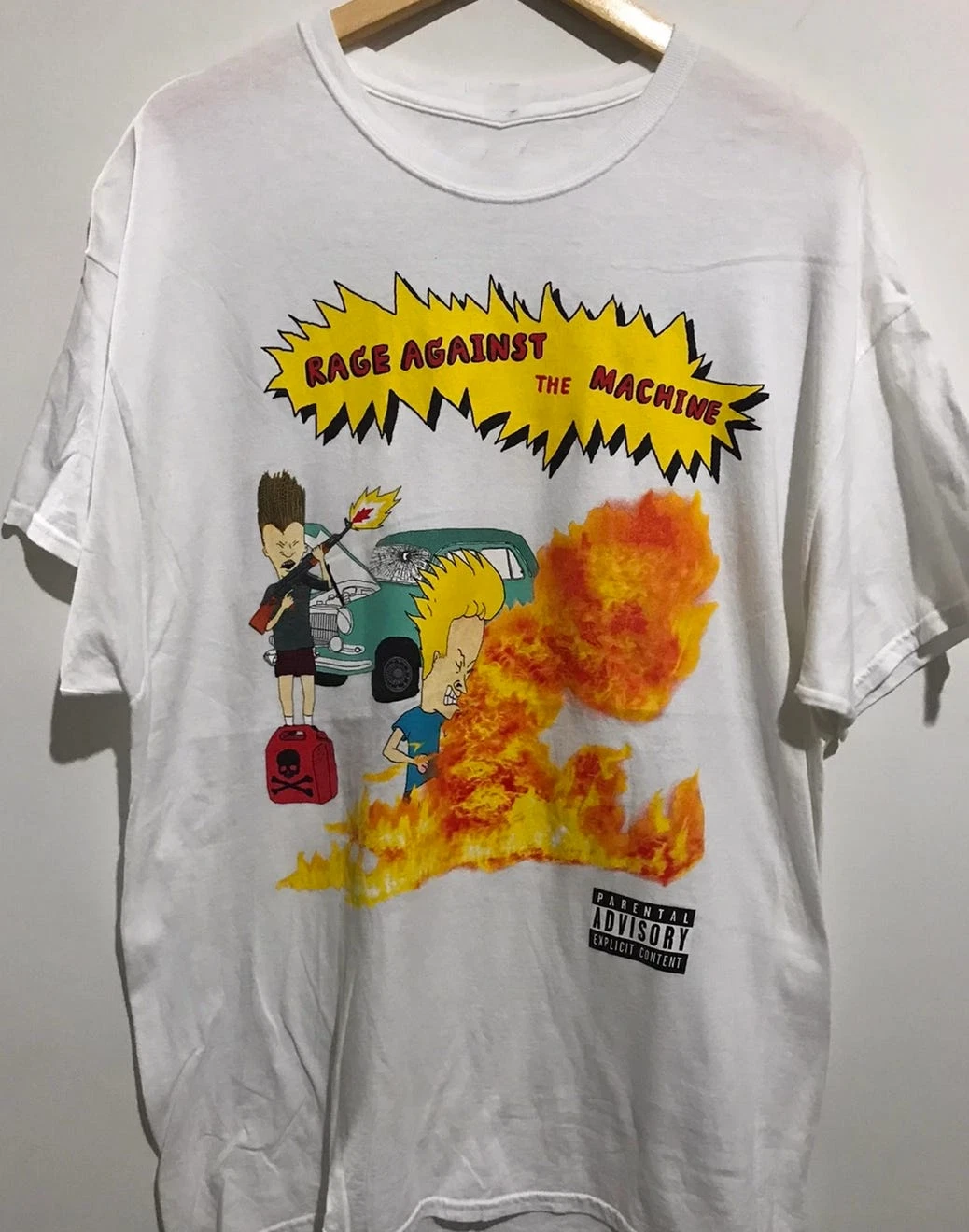 Rage Against the Machine Gift For Friends White T-Shirt Cotton RD30 ...
