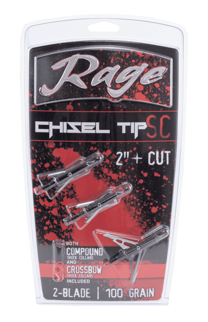 Rage Black Series Cut On Contact 2 Blade 3 Grain Archery Broadheads 3 ...