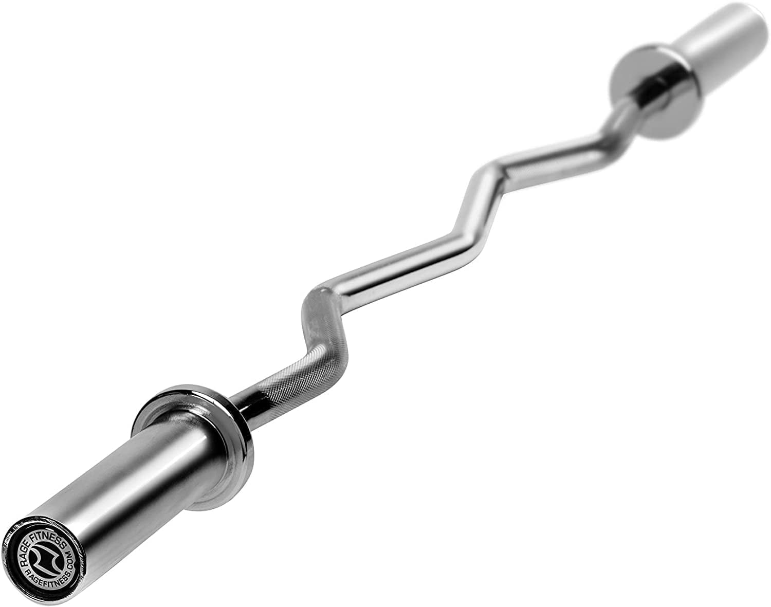 Rage Fitness 47" EZ Curl Bar - Olympic Curling Barbell, 400 lbs ...