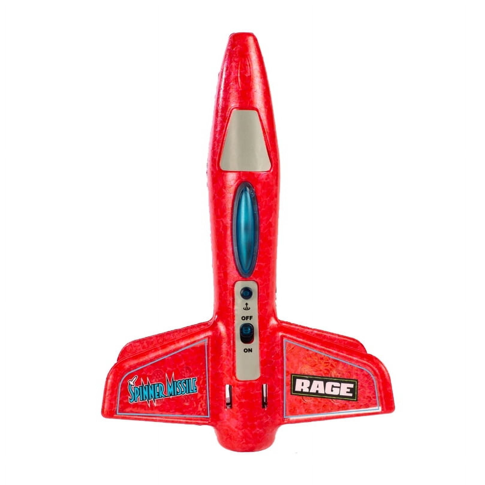 Rage R/C Spinner Missile - Red Electric Free-Flight Rocket - Walmart.com