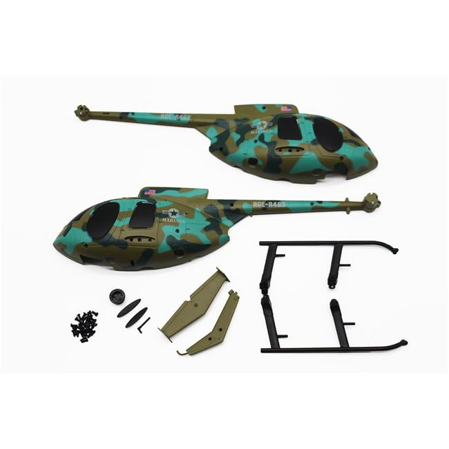 Rage RC RGR6121 Hero-Copter Military Canopy Set for Marines - Walmart.com