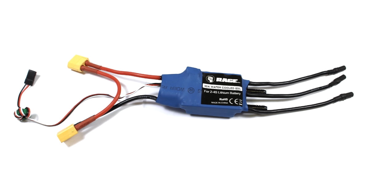 Rage RC B1267 60 Amp Brushless ESC (Water-Cooled) for Velocity 800BL ...