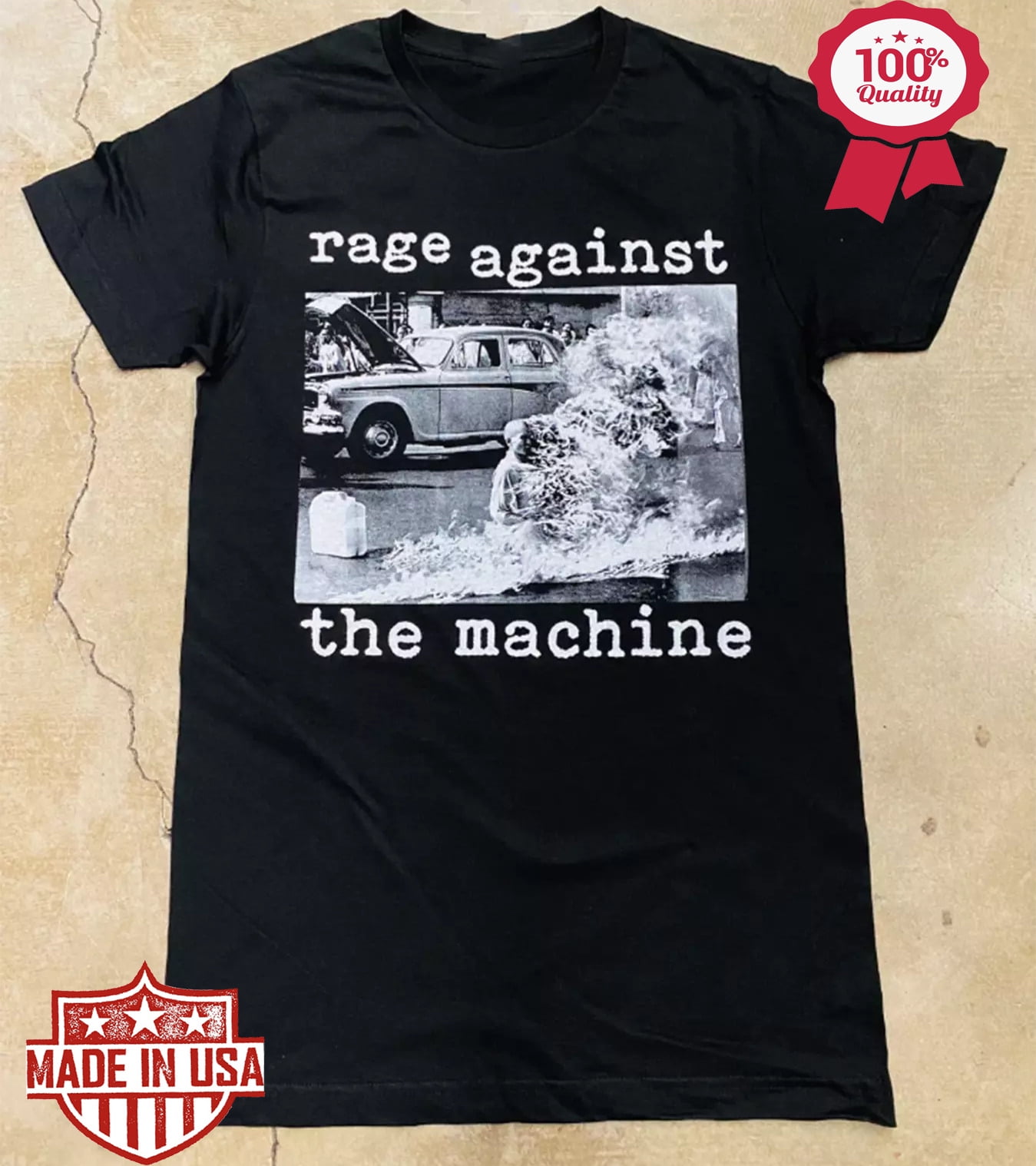 Rage against the machine Band Cotton Black Full Size For Men Shirt ...