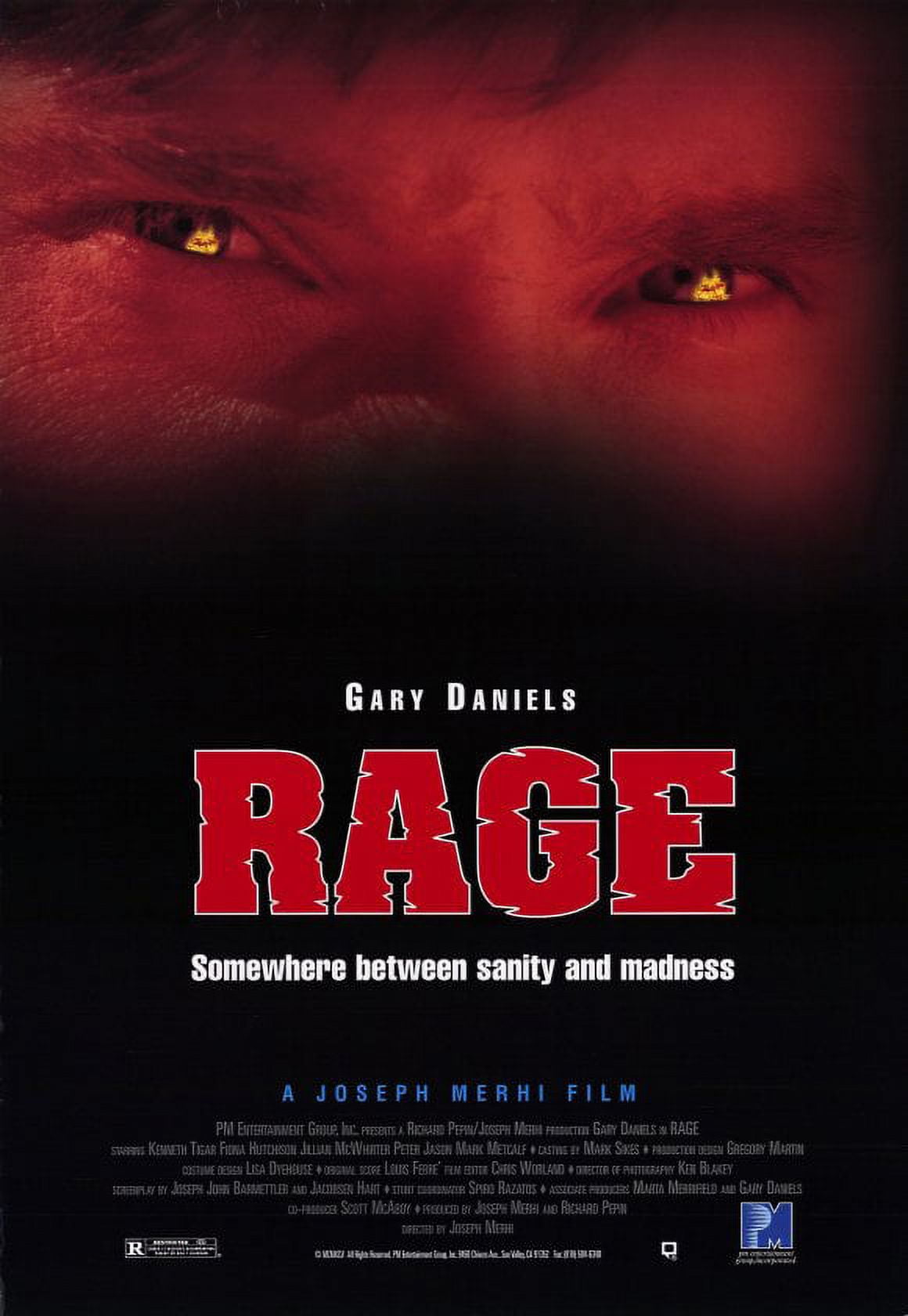 Rage - movie POSTER (Style A) (11" x 17") (1995) - Walmart.com