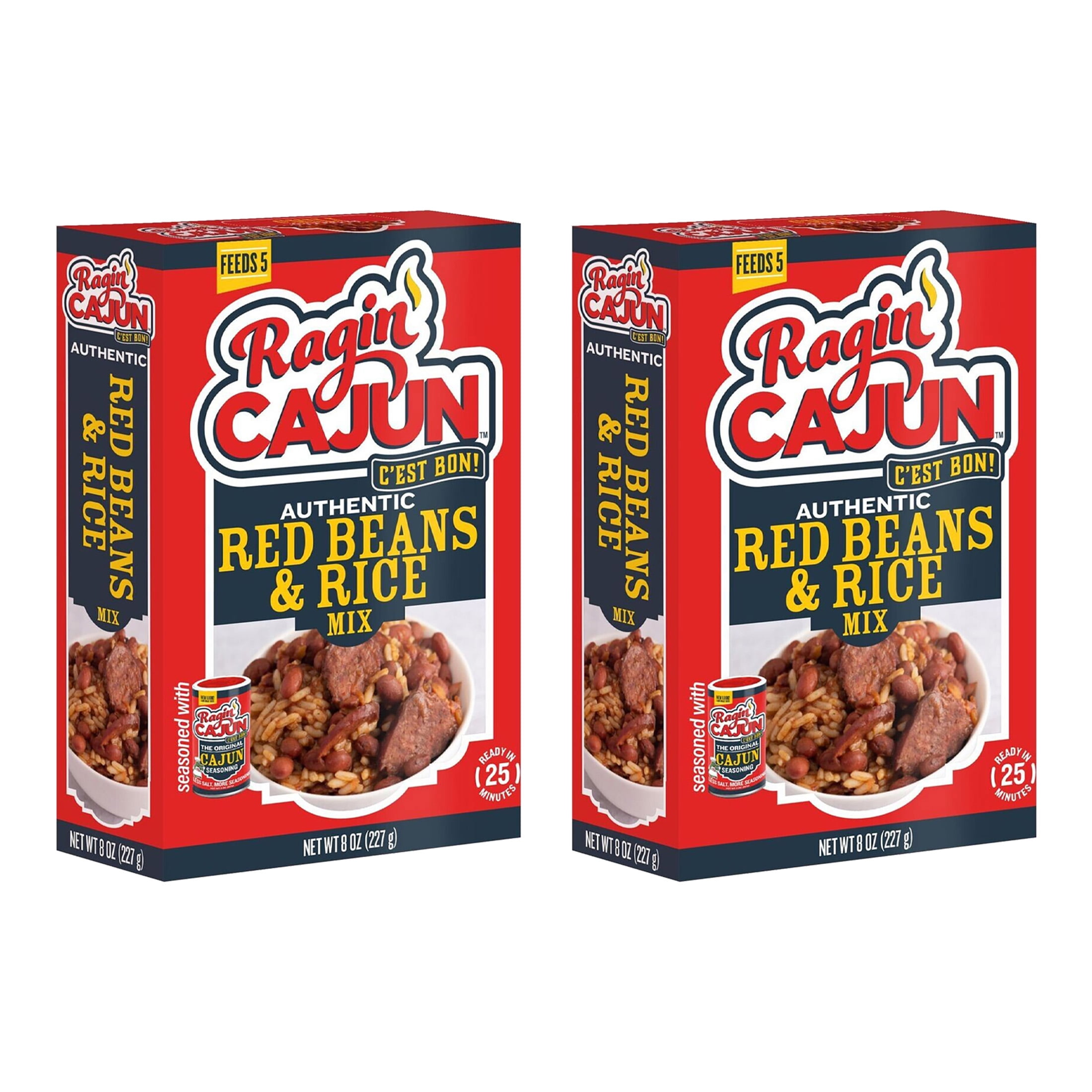 Ragin' Cajun Authentic Red Beans & Rice (2 pack) - Walmart.com