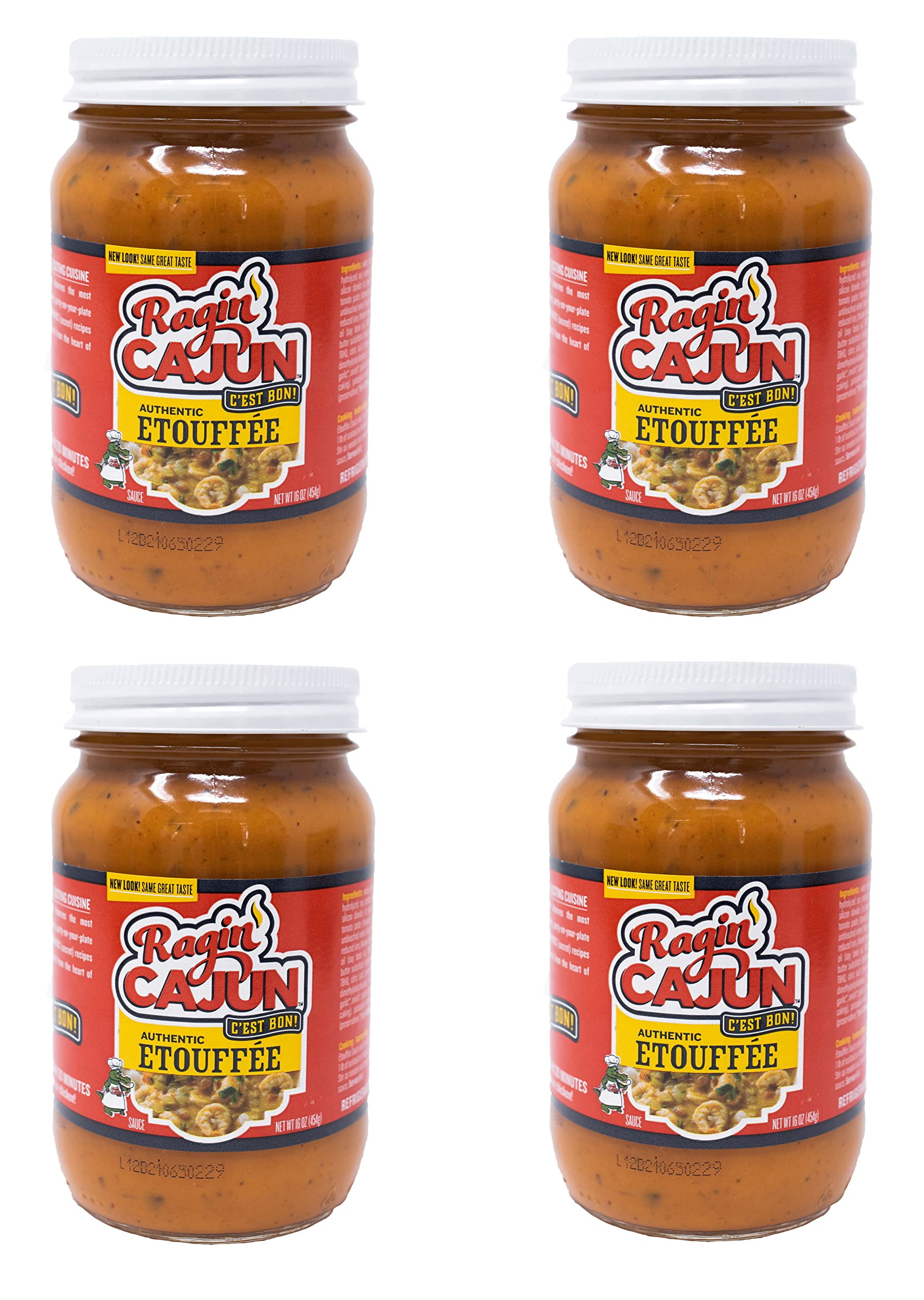 Ragin' Cajun Etouffée Sauce DEF29 - 16 oz Jar, Pack of 4, Fully Cooked ...
