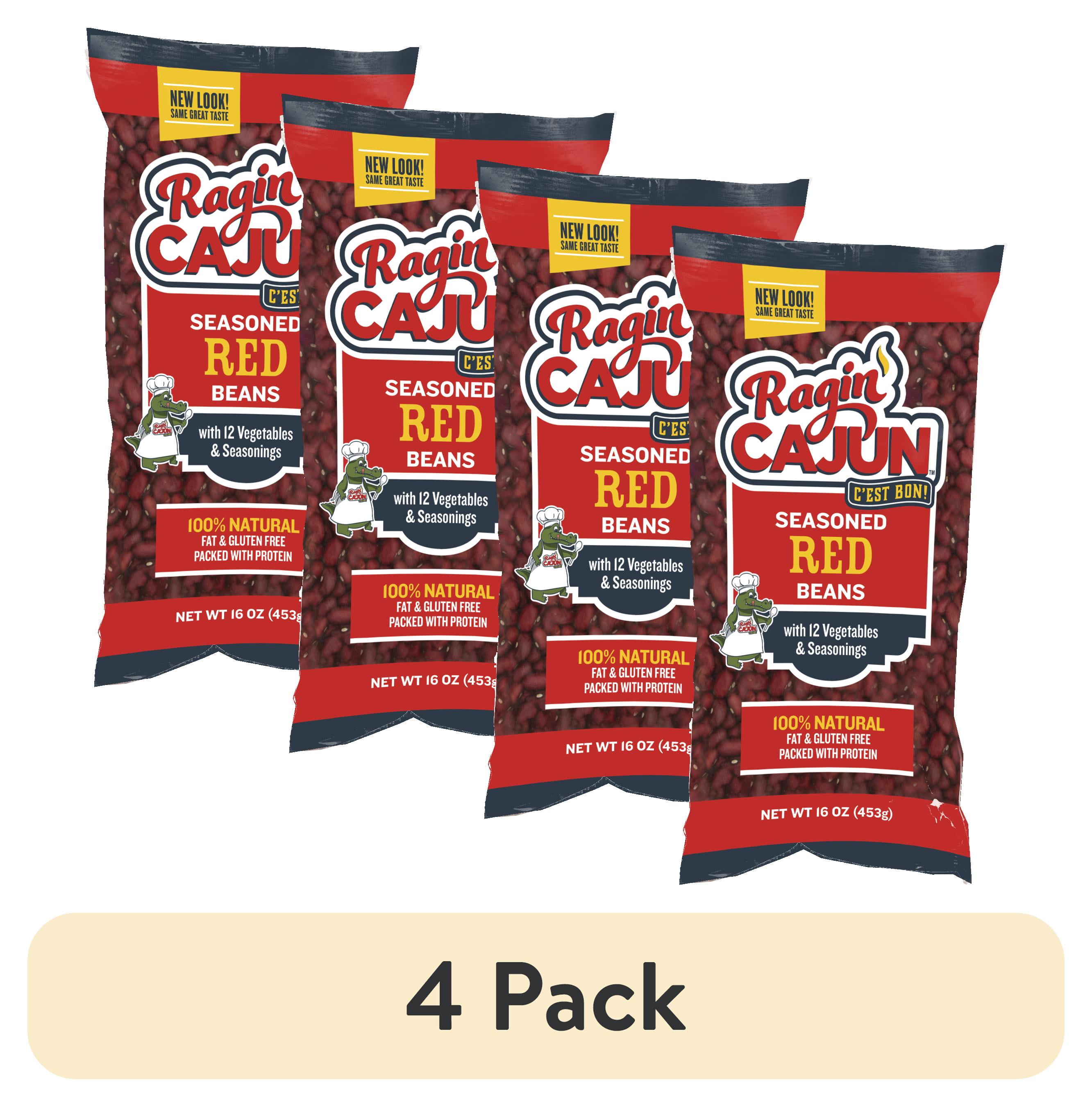 (4 pack) Ragin' Cajun Fixin's Cajun Style Red Beans, 16 oz - Walmart.com