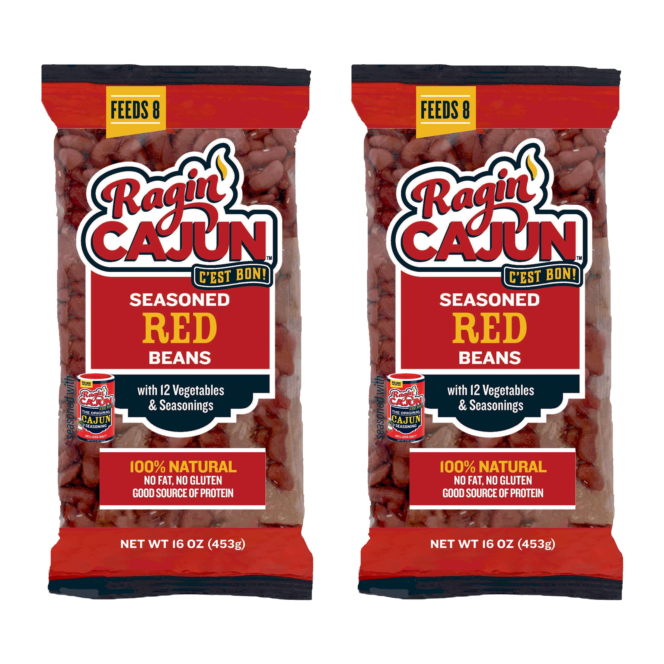 Ragin' Cajun Seasoned Red Beans (2 pack) - Walmart.com