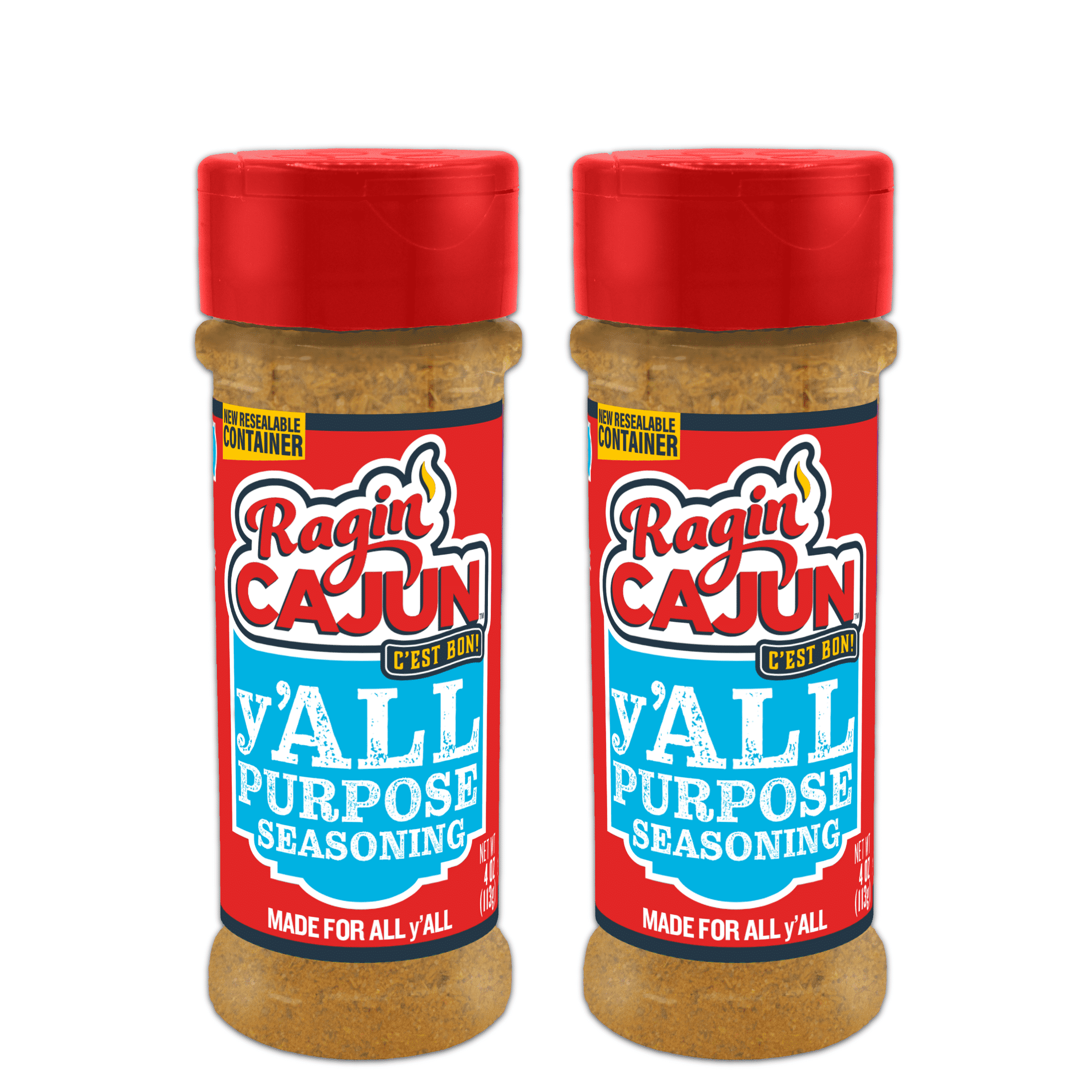 Ragin’ Cajun y’ALL Purpose Seasoning, Mild Cajun All-Purpose Spice ...