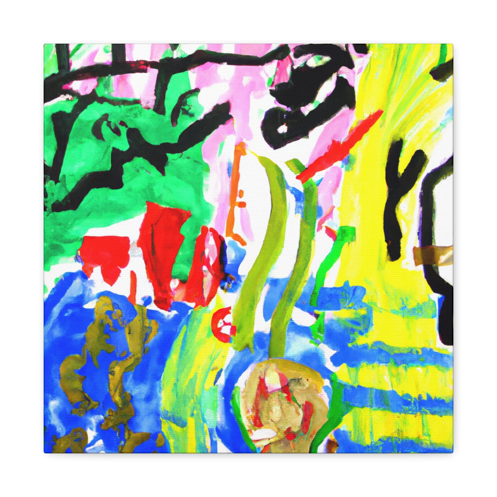 Raging Sea of Color - Canvas - Walmart.com