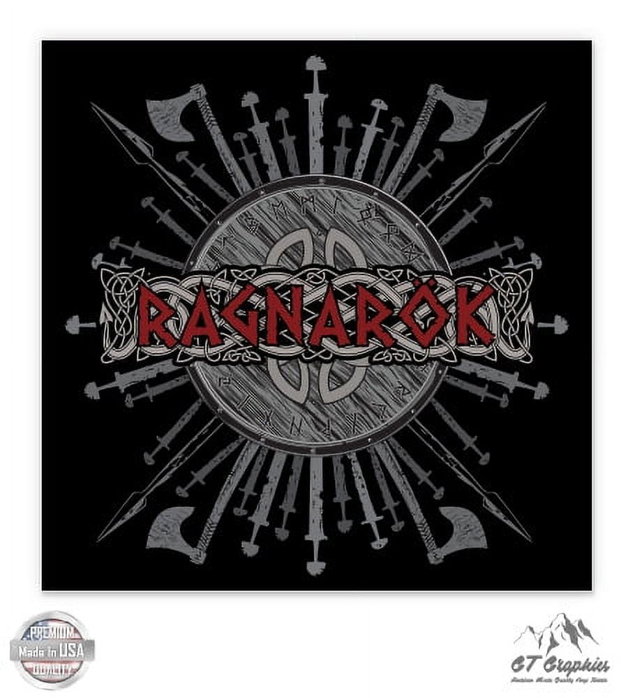 Ragnarok - 12" Vinyl Sticker Waterproof Decal - Walmart.com