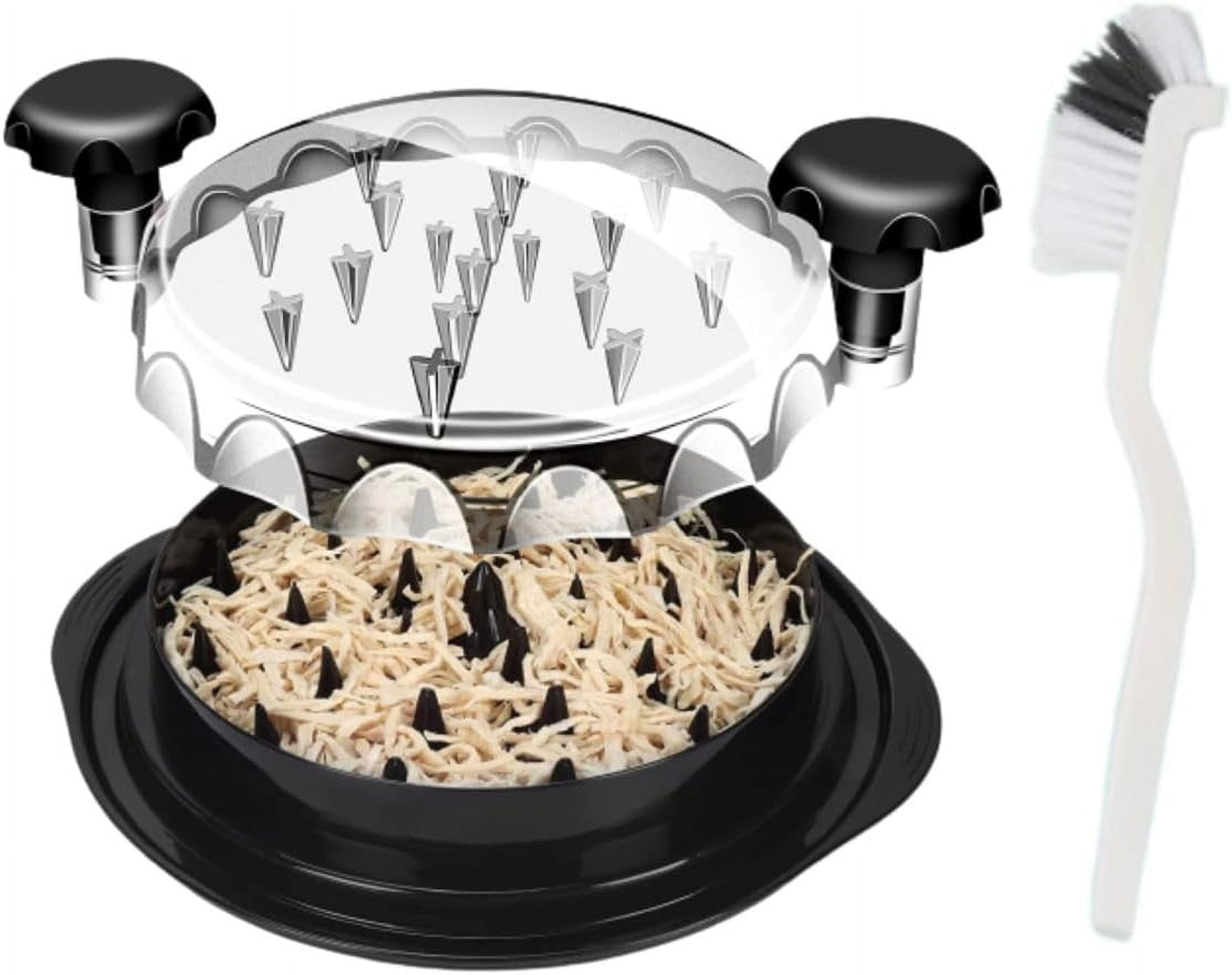 Ragnify Non-Skid Chicken Shredder Tool with Transparent Lid & Cleaning ...