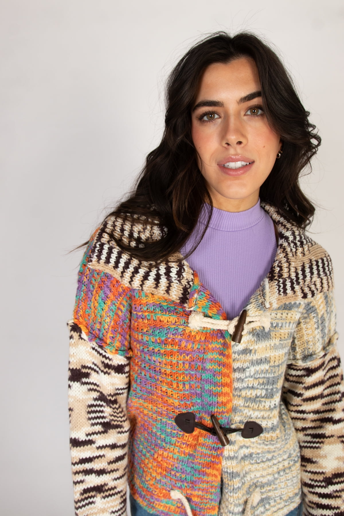 Ragstock Multi Knit Space Dye Toggle Cardigan - Walmart.com