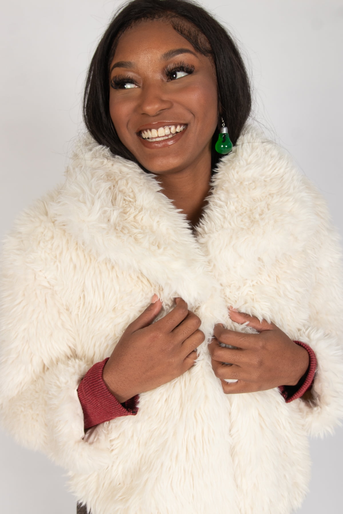 Ragstock Shag Faux Fur Jacket - Walmart.com